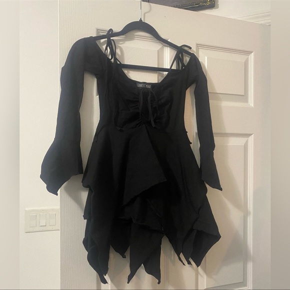 Dolls Kill | Dresses | Dolls Kill Current Mood Black Fairy Handkerchief ...